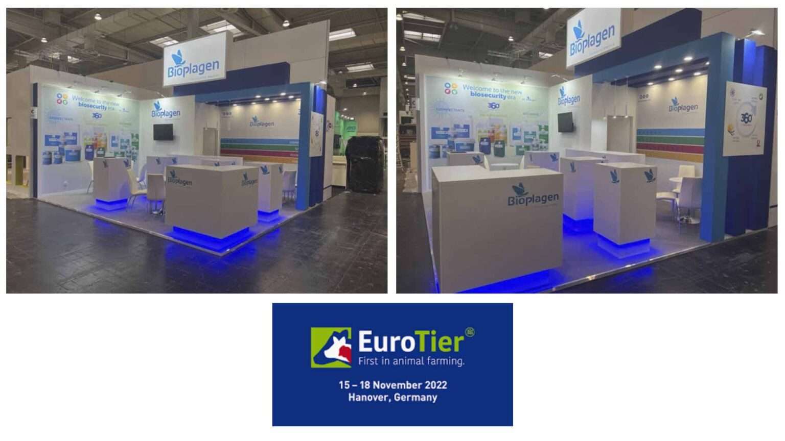Exhibition stand for Bioplagen at EuroTier Hannover